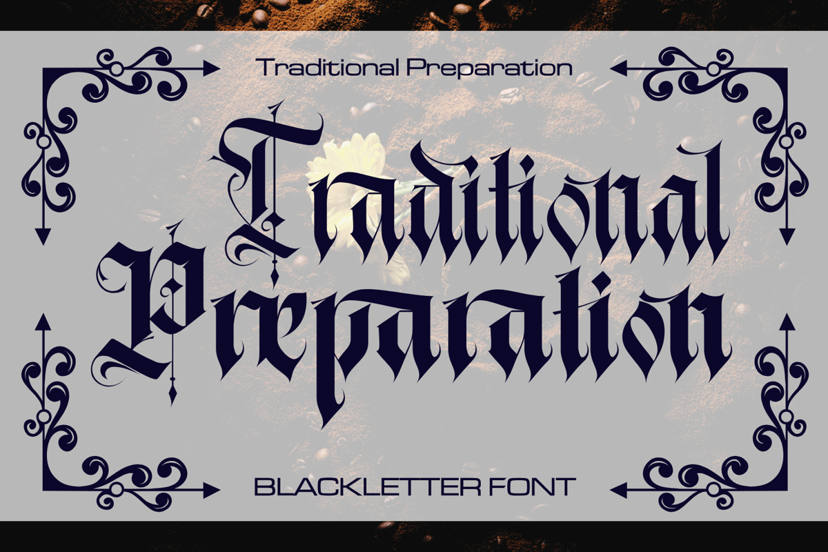 Traditional Preparation Font - Free Download