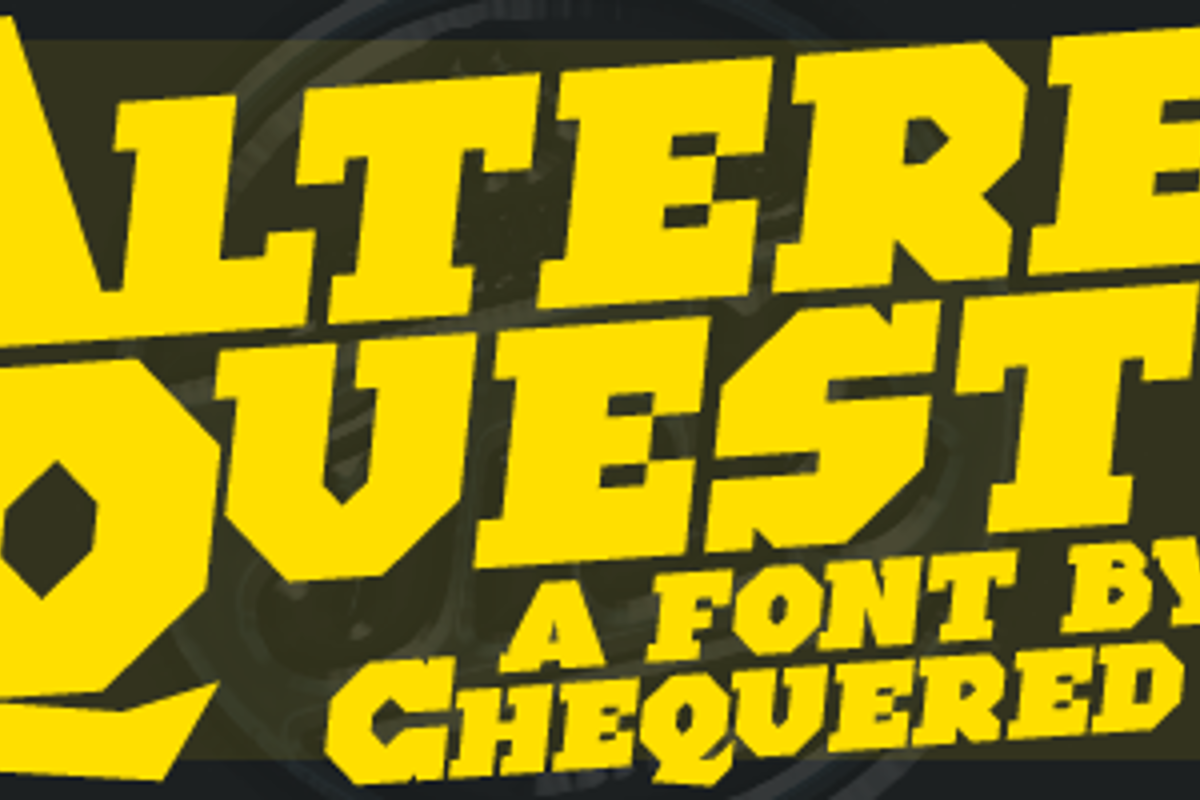 Altered Quest Font | Chequered Ink | FontSpace