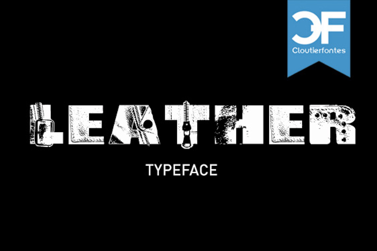 Leather Font | CloutierFontes | FontSpace