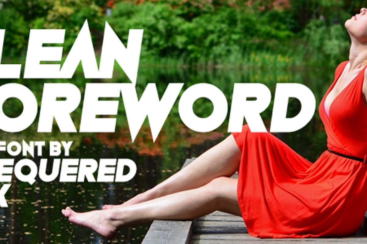 Lean Foreword Font | Chequered Ink | FontSpace