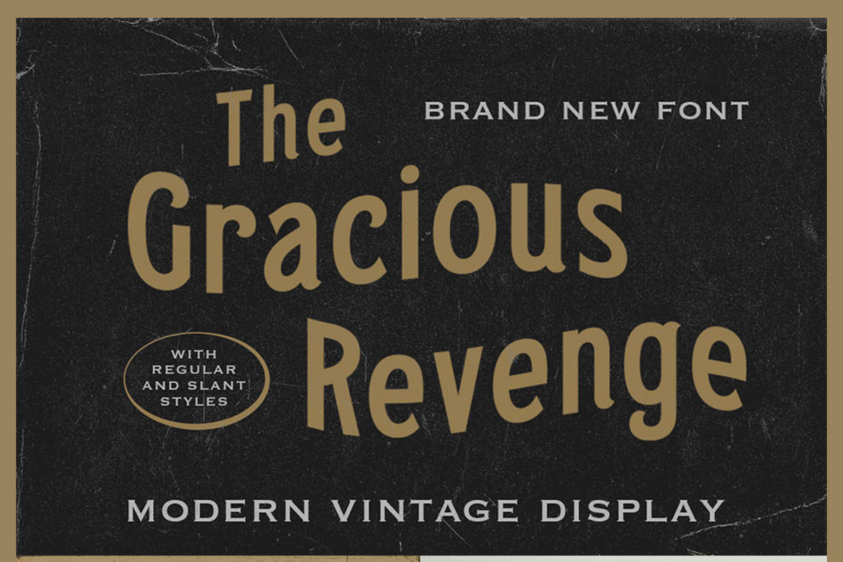 Gracious Revenge Font | Letterhend Studio | FontSpace