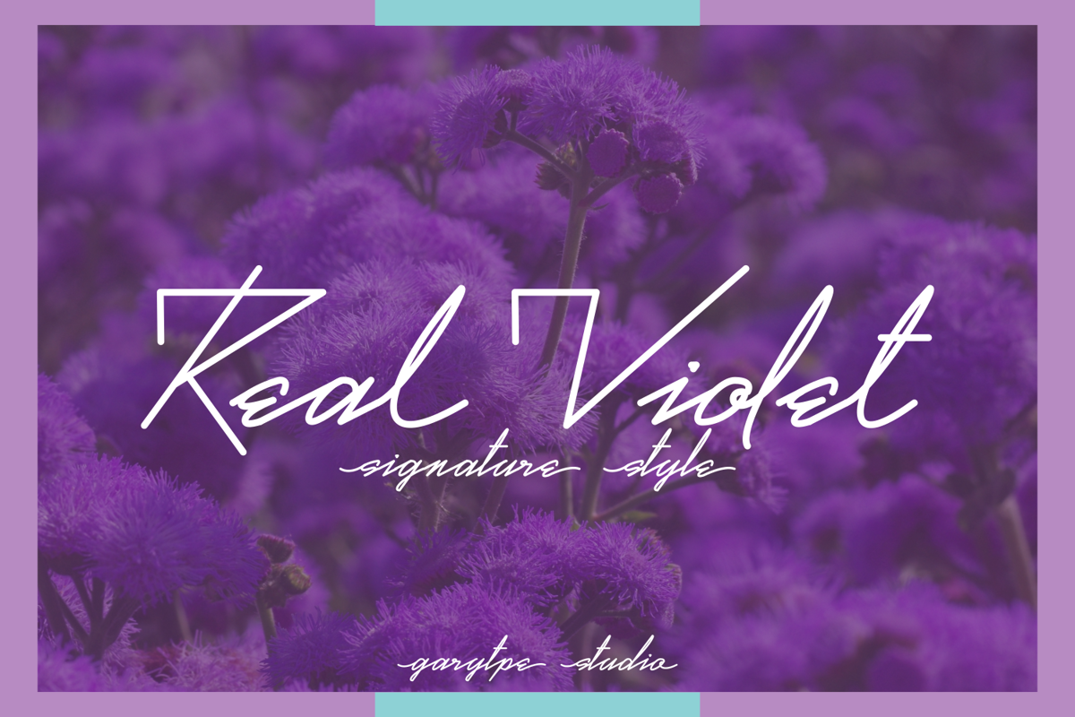 Real Violet Font | Gartype Studio | FontSpace