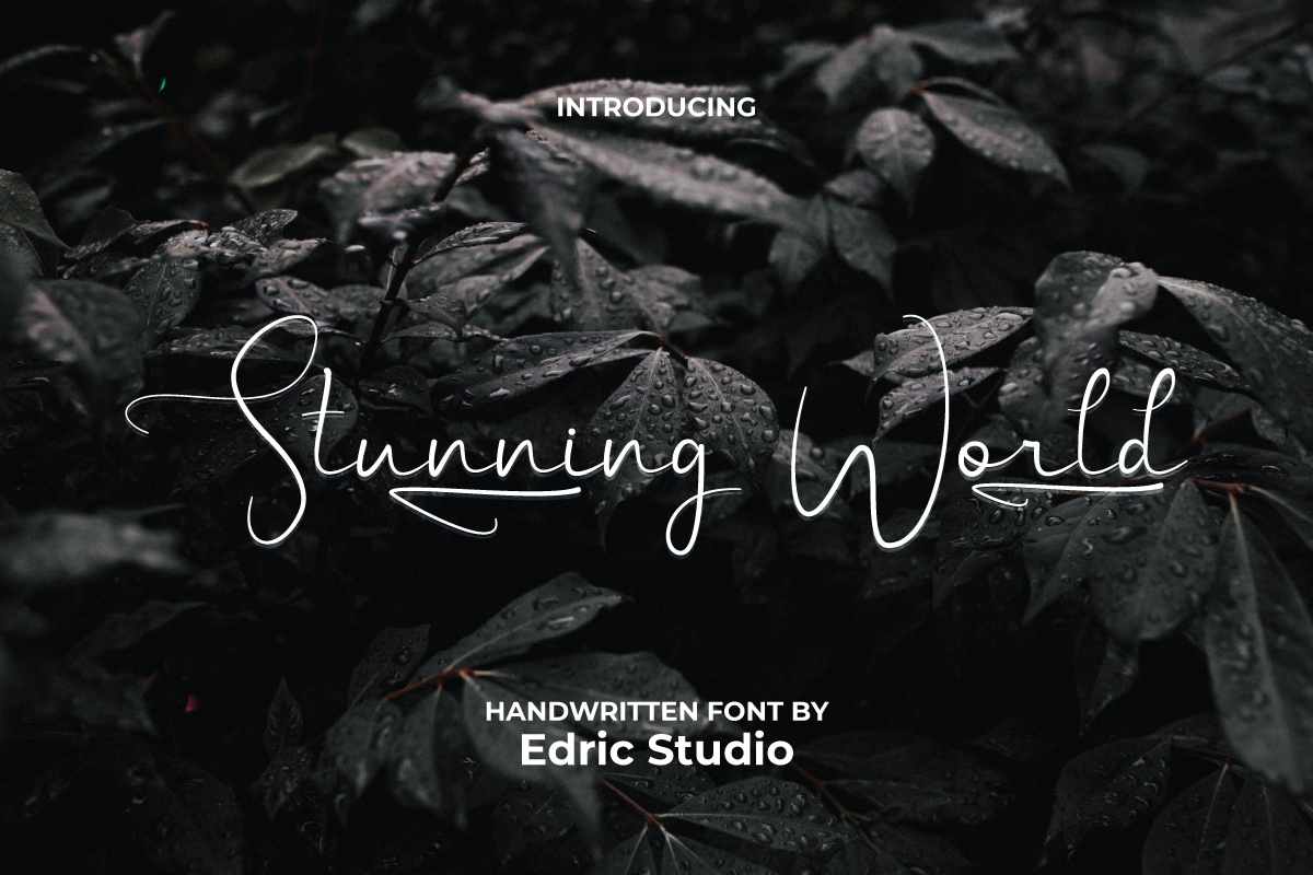 Stunning World Font | Edric Studio | FontSpace