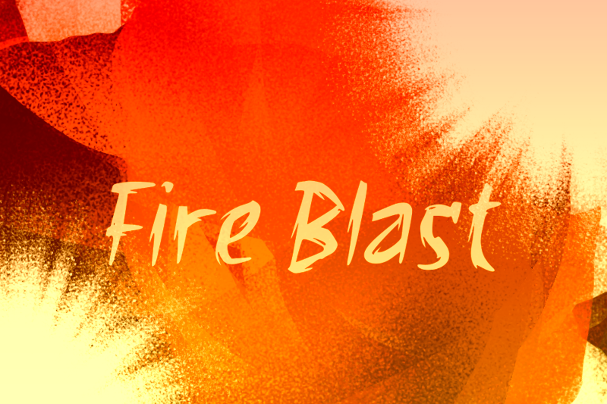 F Fire Blast Font | wepfont | FontSpace