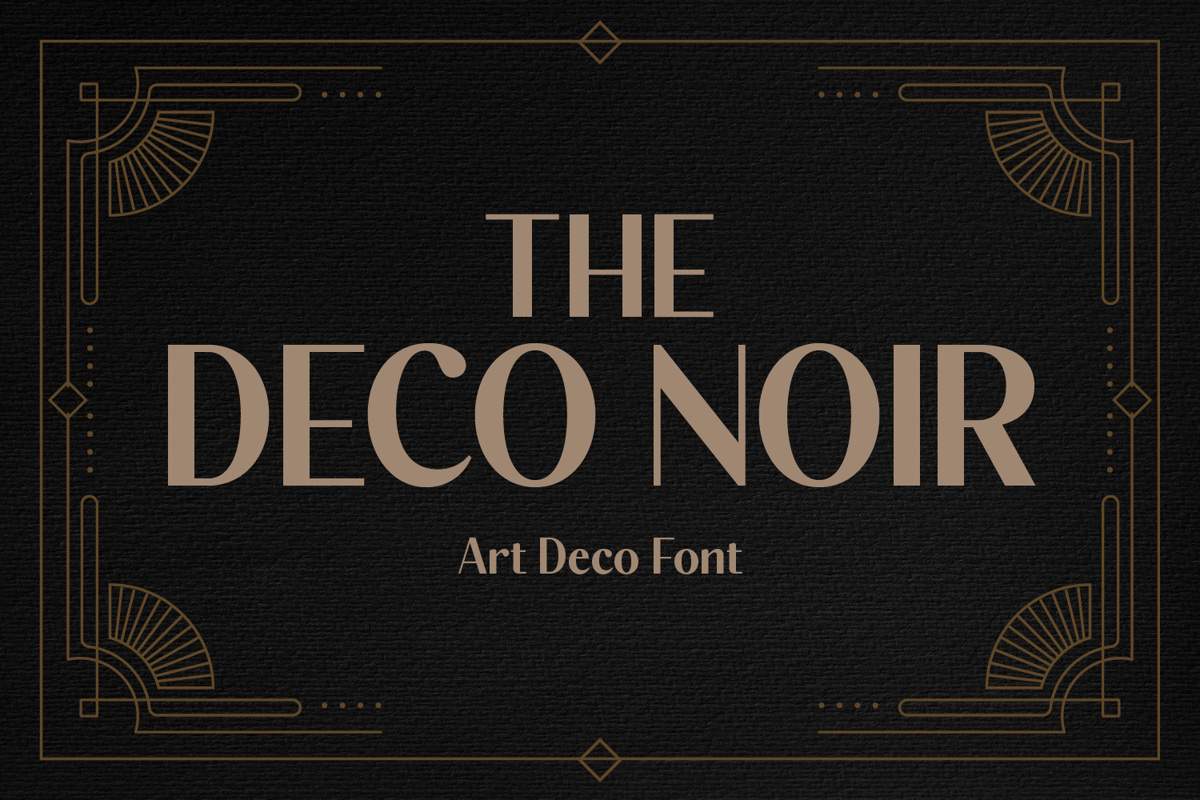 The Deco Noir Font - Free Download