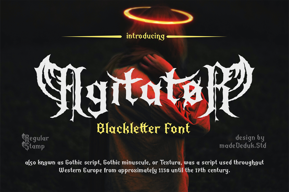 Agitator Blackletter Font - Free Download