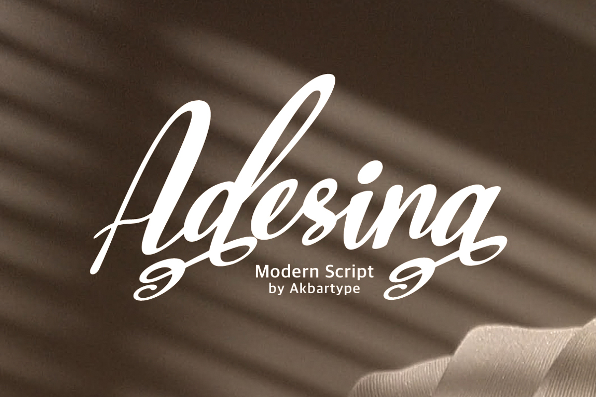 Adesina Script Font | Solidtype | FontSpace
