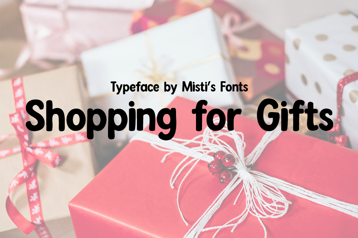 Shopping For Gifts Font - Free Download