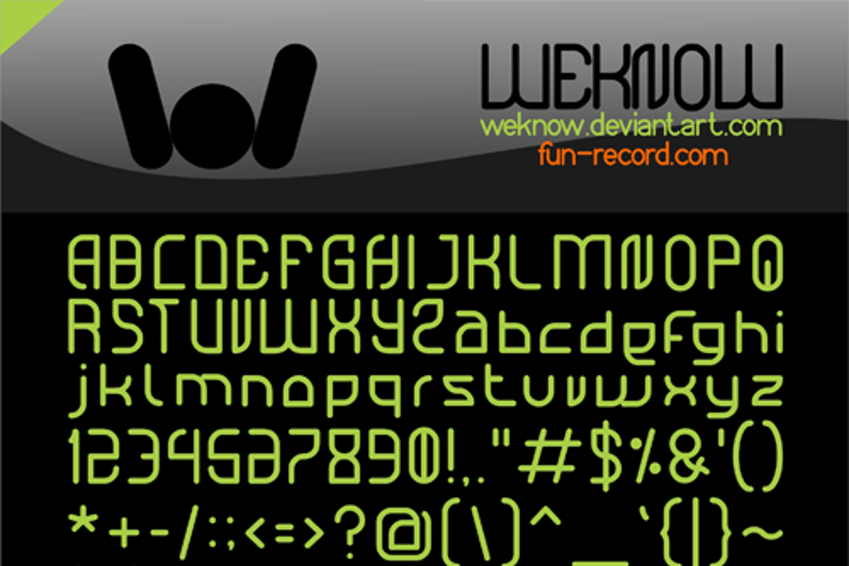 Katarzyna Font | weknow | FontSpace