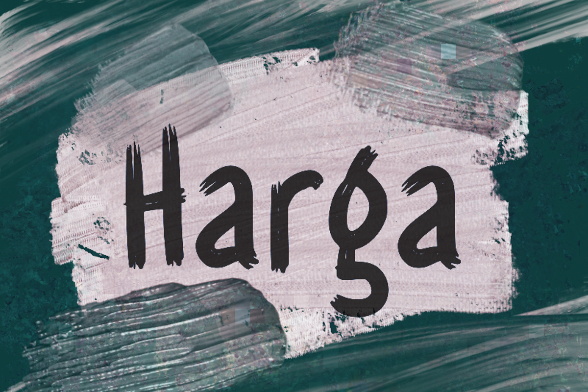 H Harga Font - Free Download