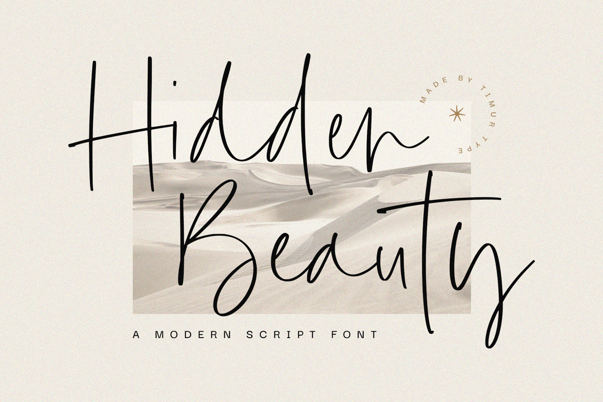 Hidden Beauty Font | Timur type | FontSpace