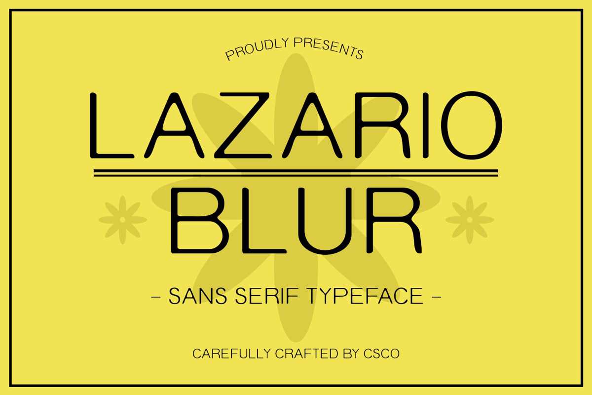 Lazario Blur Font - Free Download