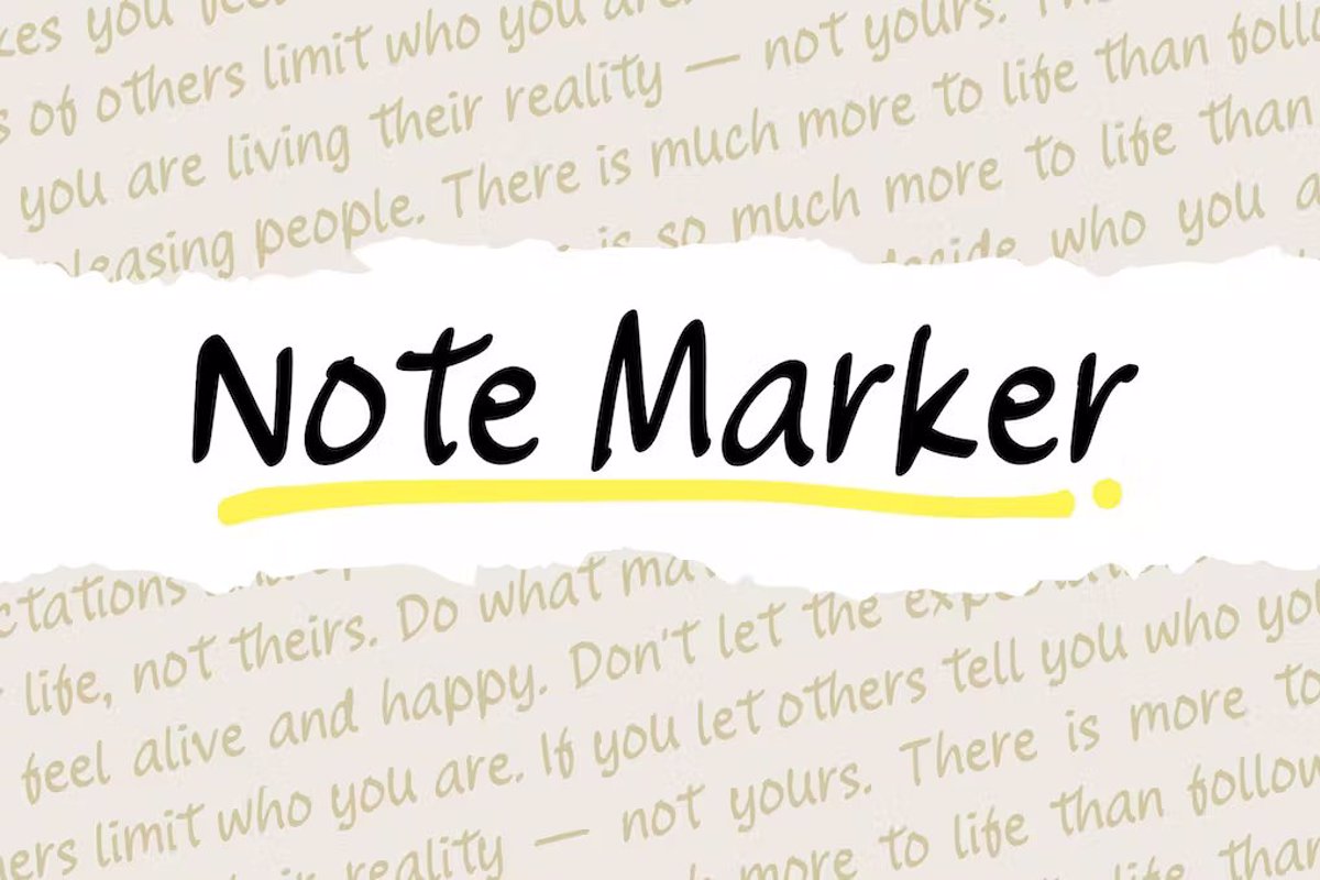 Note Marker Font | slidehack | FontSpace