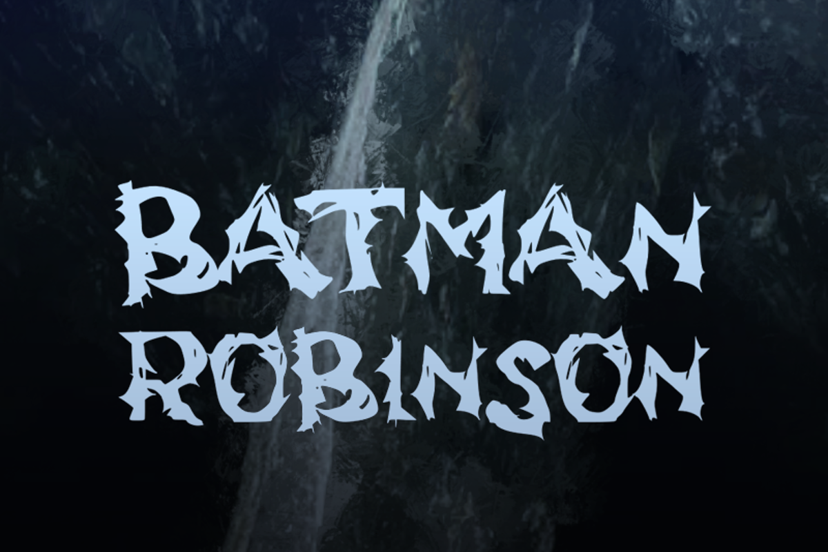 B Batman Robinson Font - Free Download