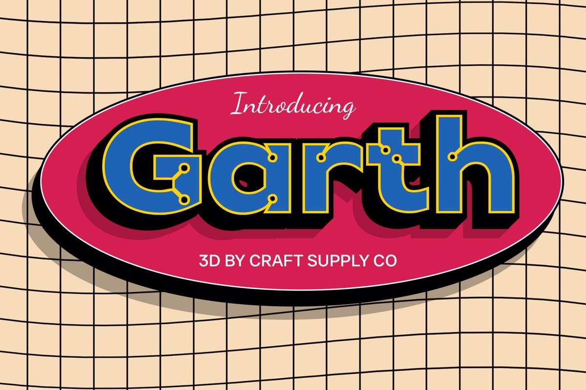 CS Garth 3D Font - Free Download
