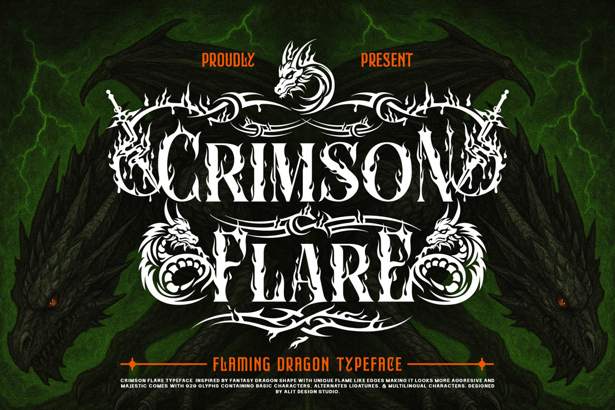 Crimson Flare Font - Free Download