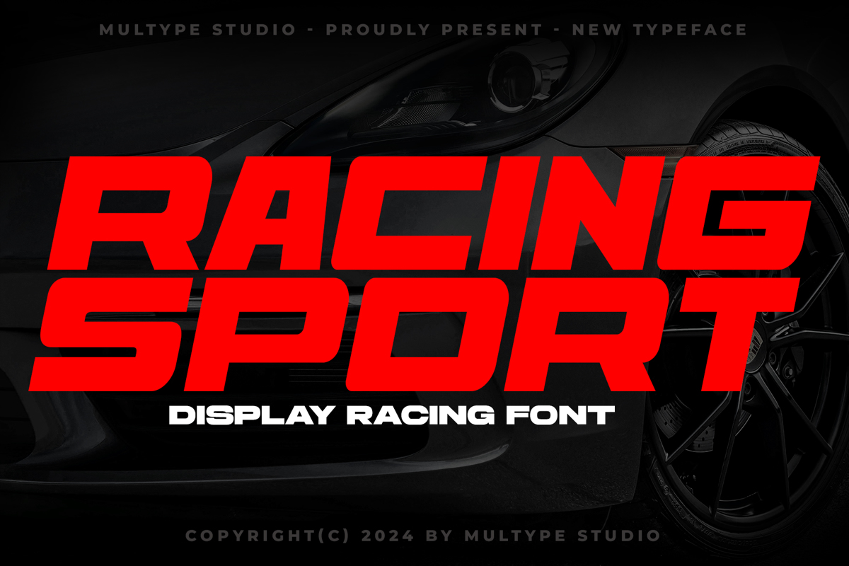 Racing Sport Display Font - Free Download