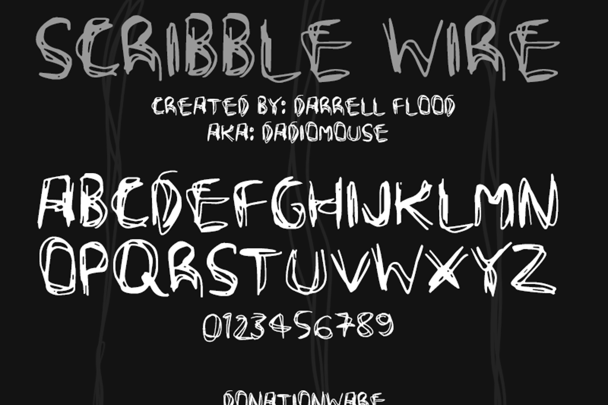 Scribble Wire Font | HAWTPIXEL - Darrell Flood | FontSpace Scribble Wire Font | HAWTPIXEL - Darrell Flood | FontSpace