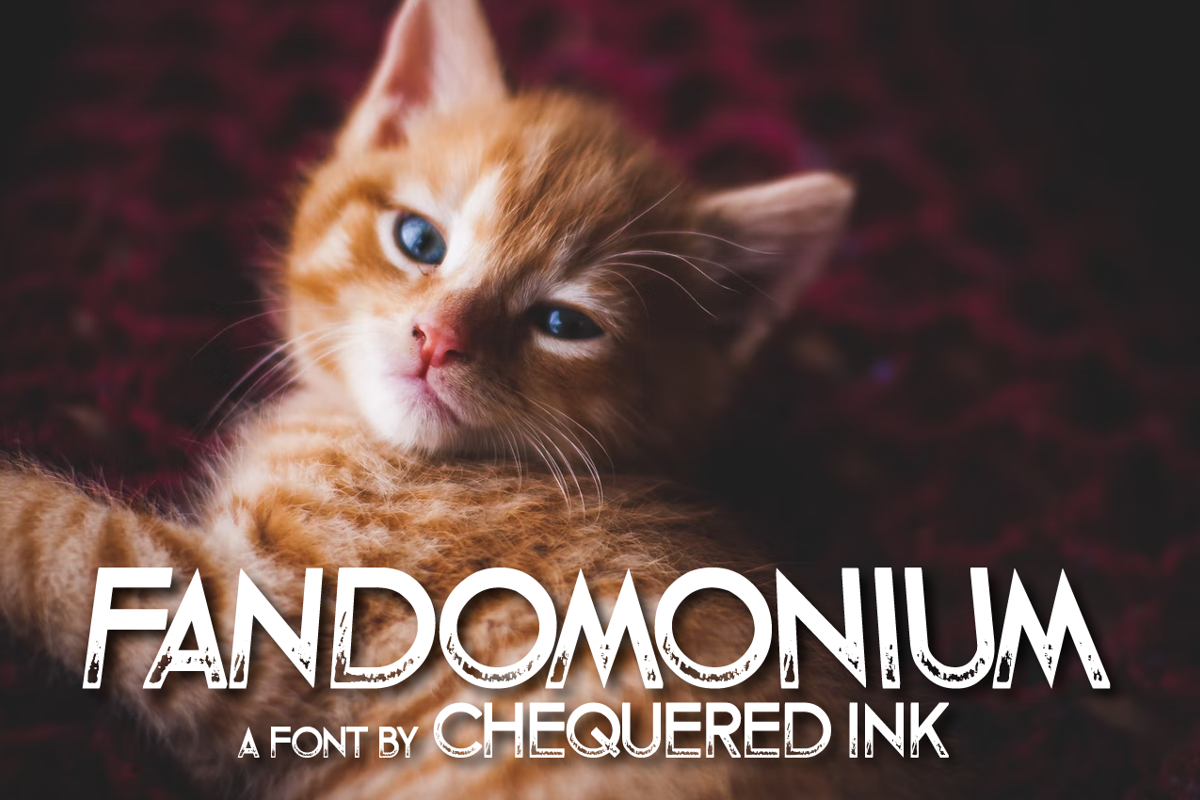 Fandomonium Font | Chequered Ink | FontSpace