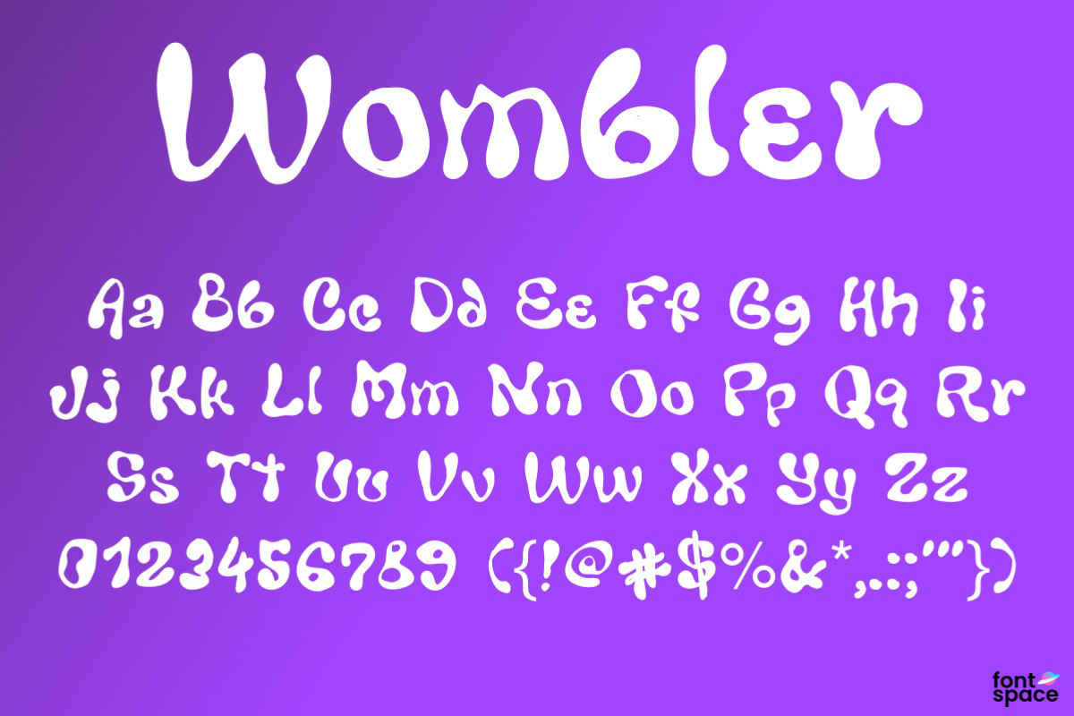 Wombler Font | Bess Rebel | FontSpace