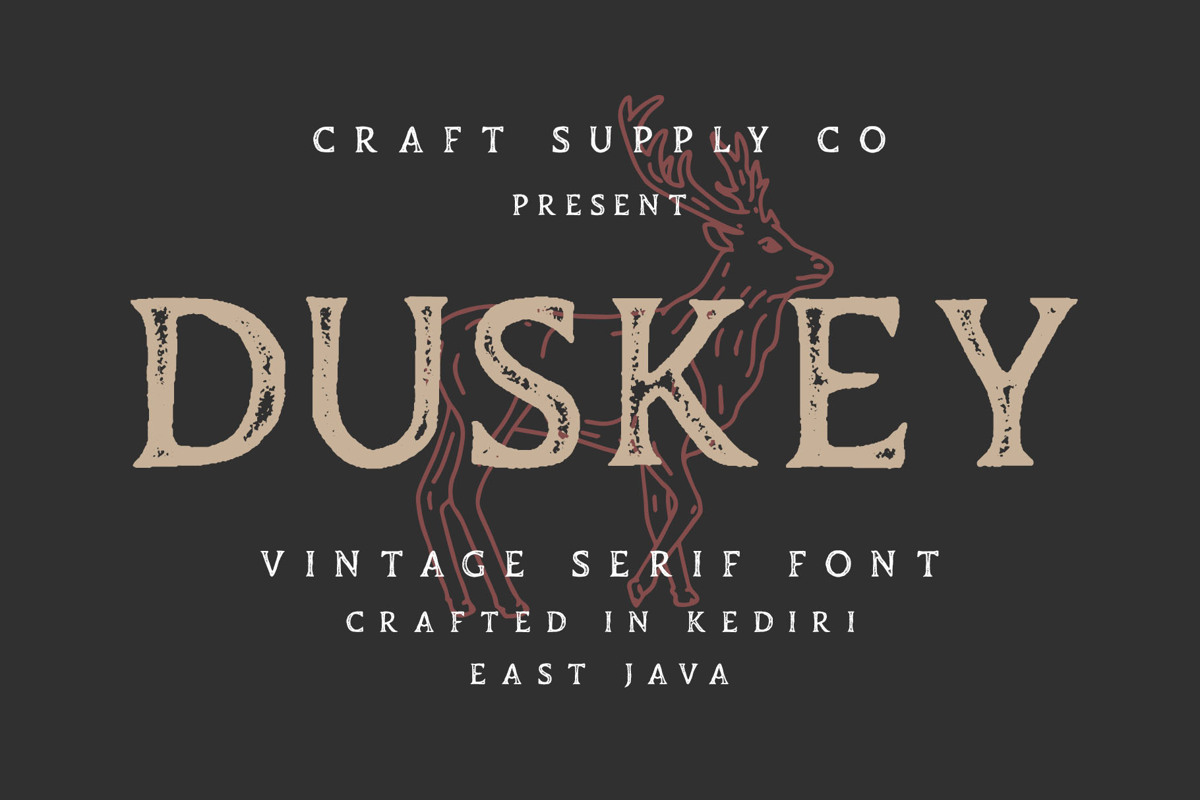 Duskey Font | craftsupplyco | FontSpace