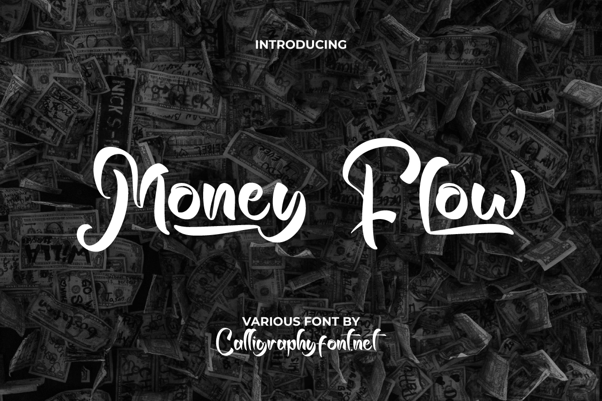 Money Flow Font - Free Download