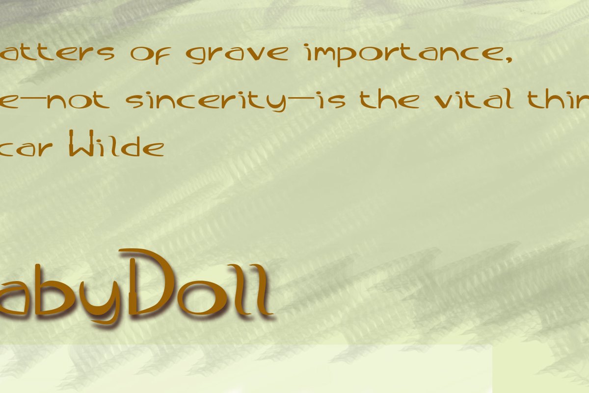 BabyDoll Font - Free Download