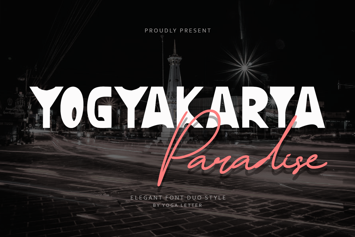 Yogyakarta Paradise Font | Yoga Letter | FontSpace