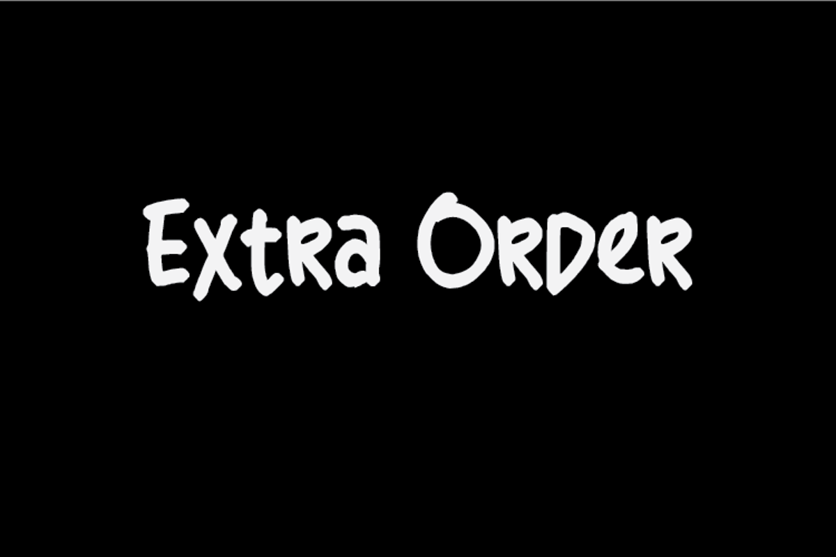 Extra Order Font | Linafisstudio | FontSpace