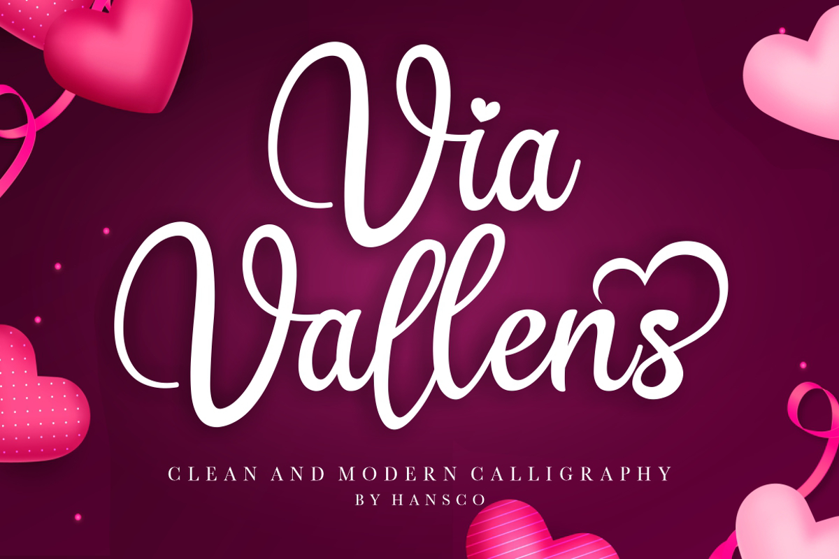 Via Vallens Font | hansco | FontSpace
