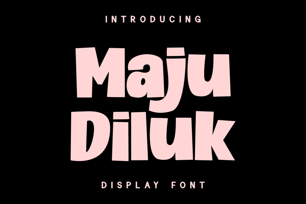 Maju Diluk Font - Free Download
