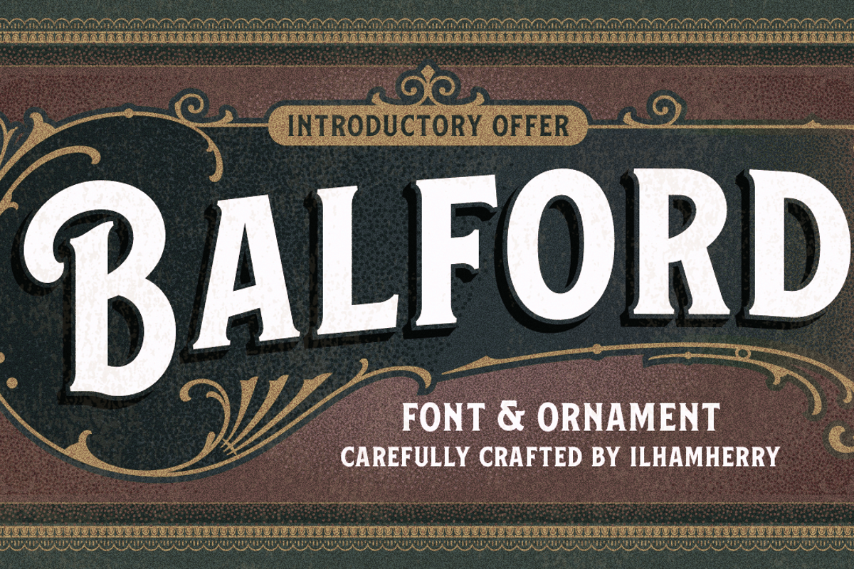 Balford Font | Ilhamherry | FontSpace