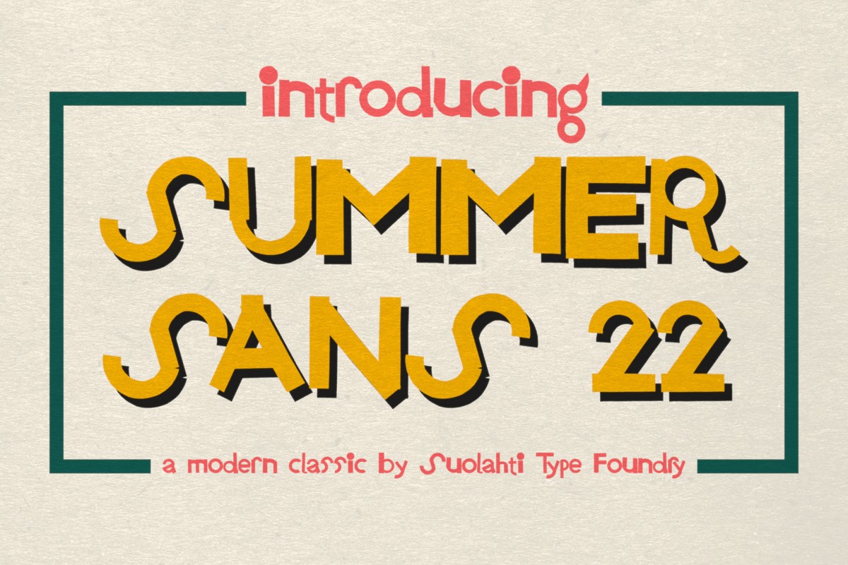 Summer Sans 22 Font - Free Download