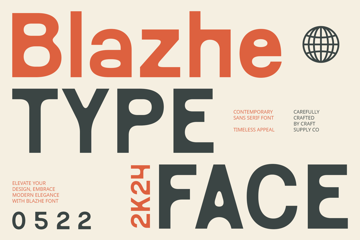 Blazhe Font | craftsupplyco | FontSpace