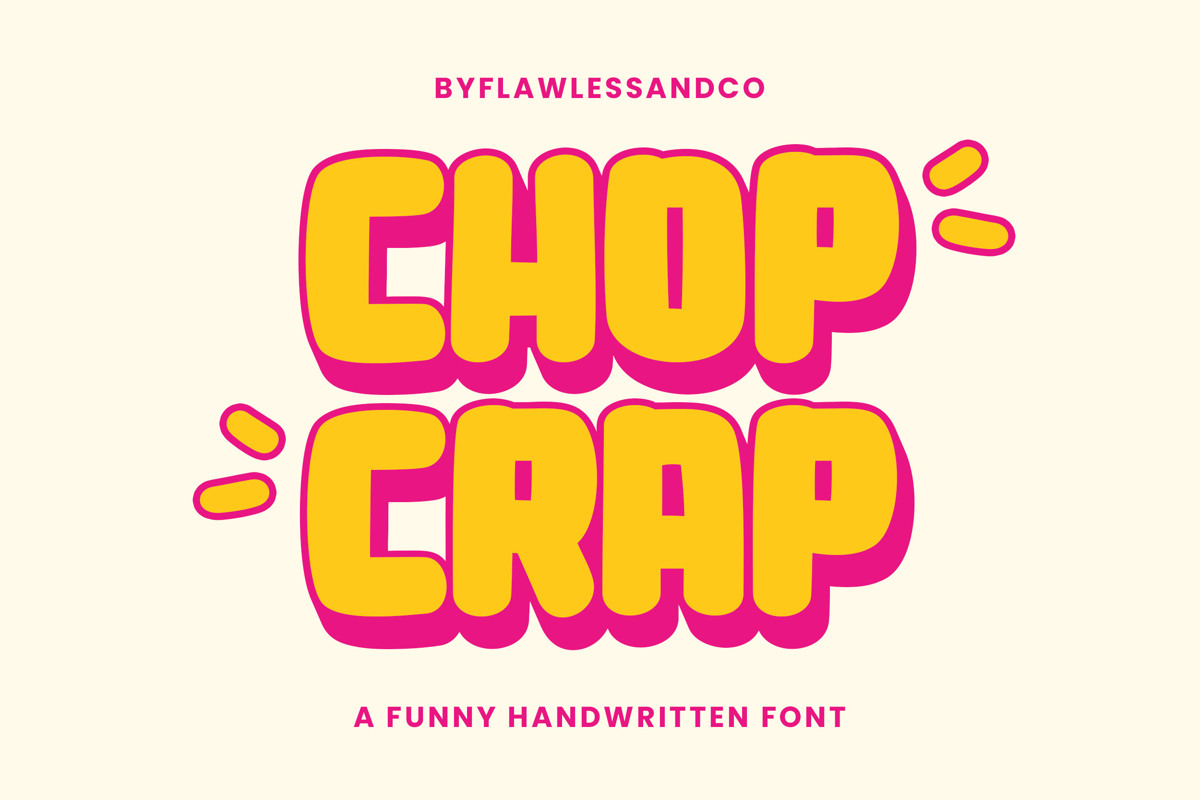 Chop Crap Font - Free Download