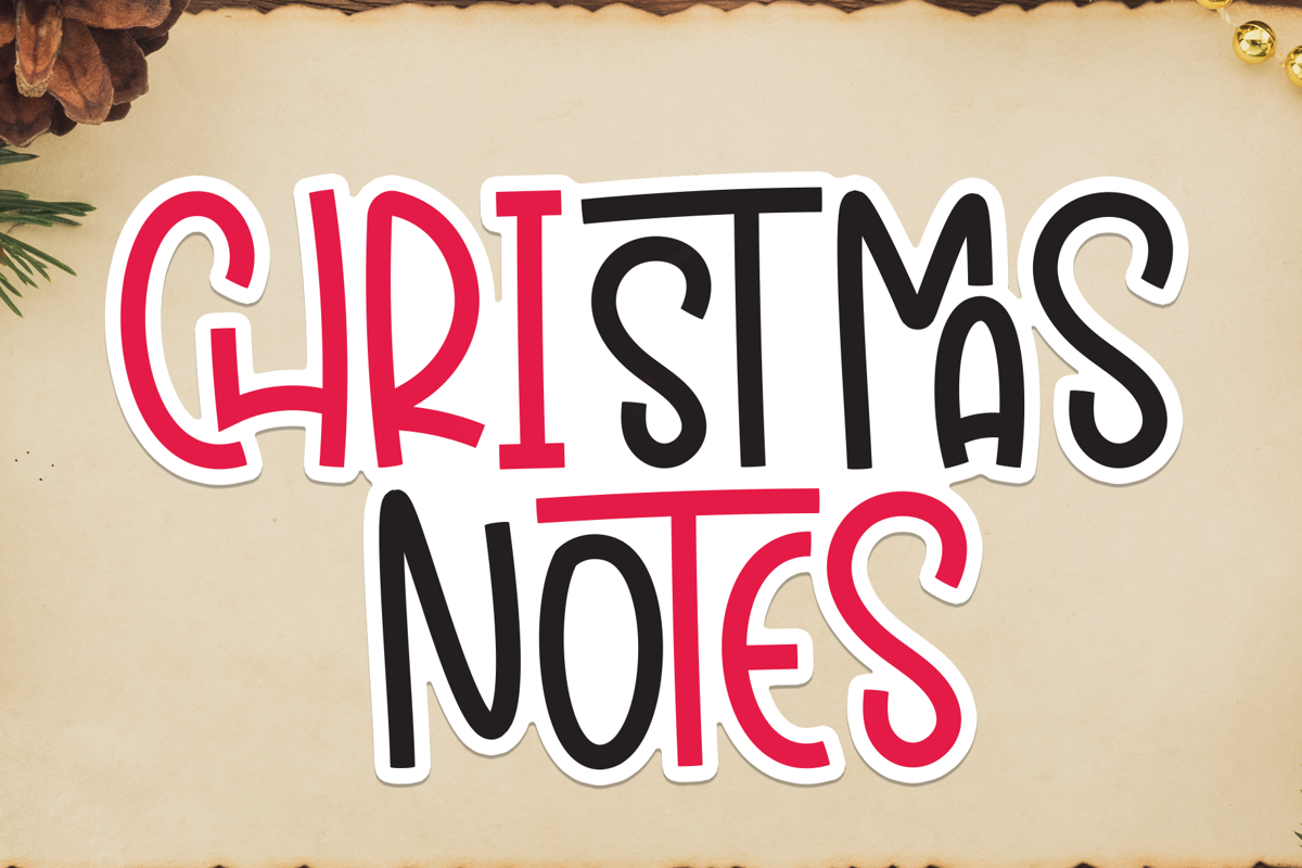 Christmas Notes Font - Free Download