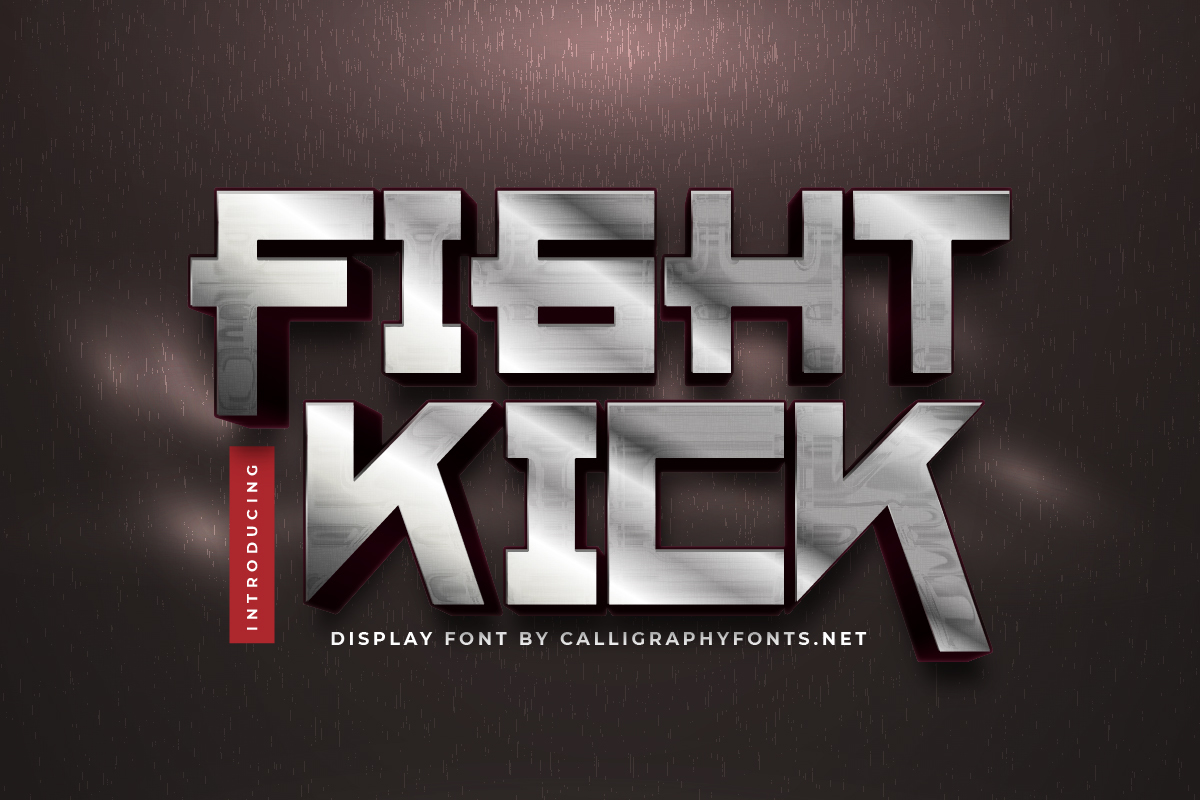Fight Kick Font | CalligraphyFonts.net | FontSpace