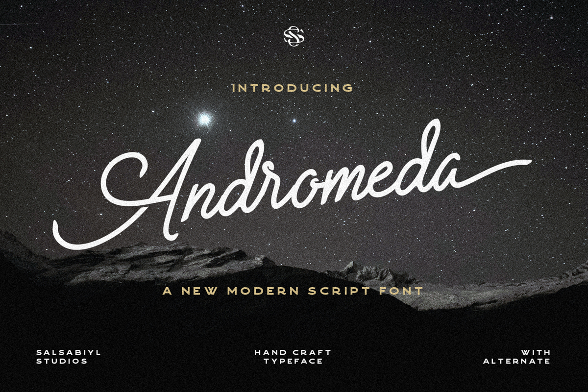 Andromeda Font | Salsabiyl Studios | FontSpace