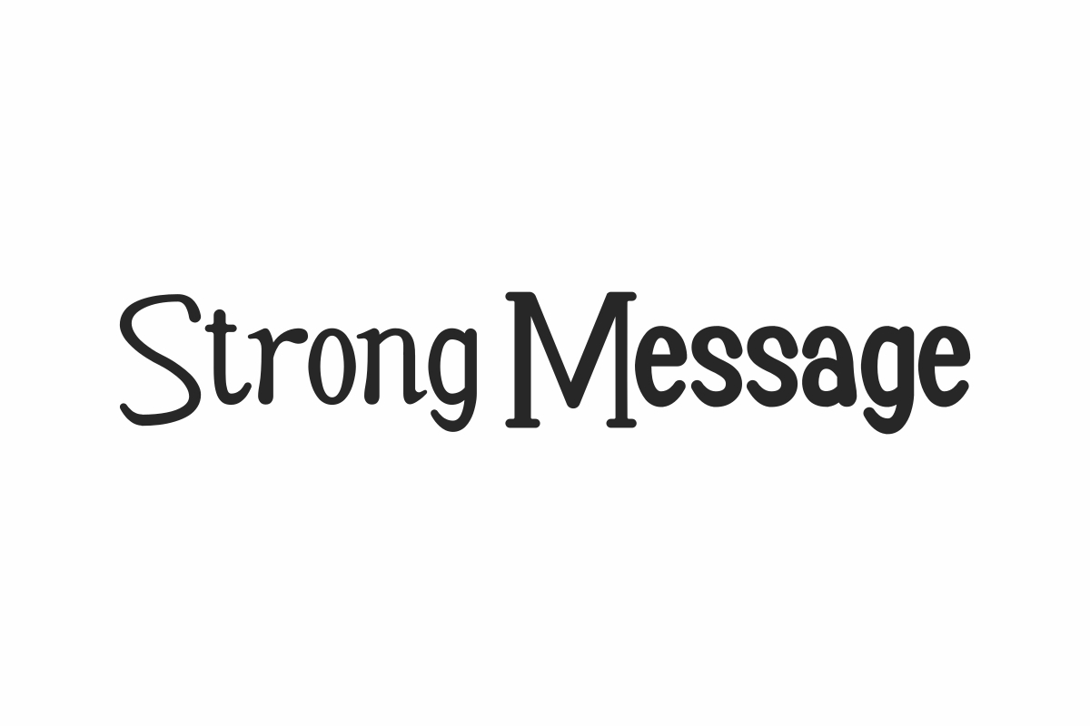Strong Message Font | NihStudio | FontSpace