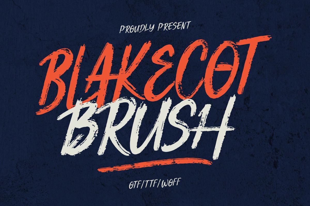 Blakecot Brush Font | Denustudios | FontSpace