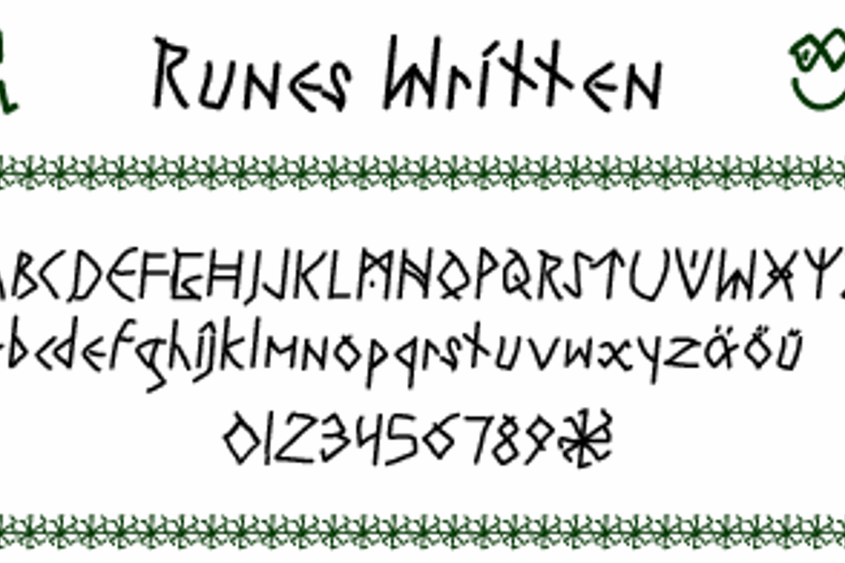 Runes Written Font | Manfred Klein | FontSpace