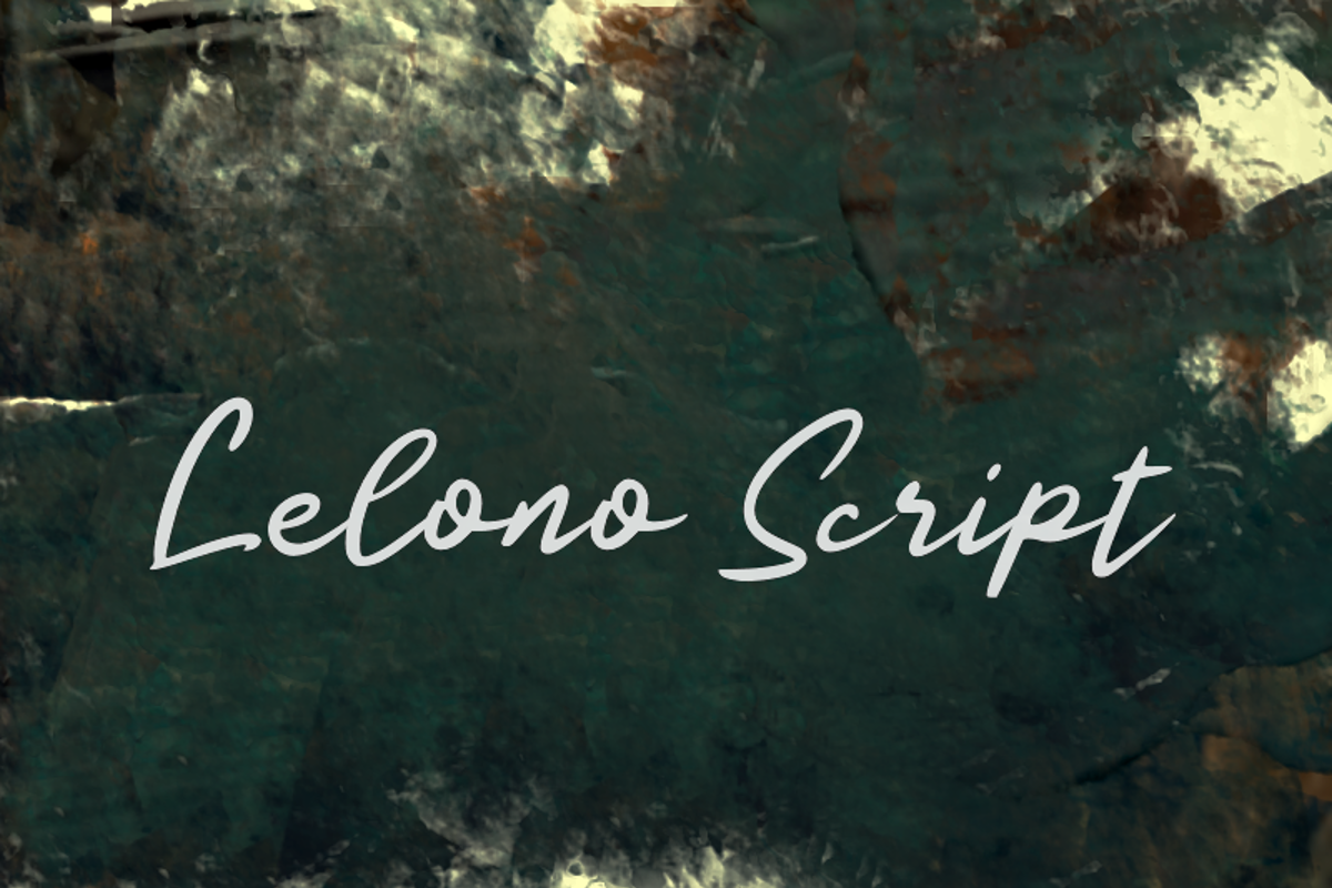 L Lelono Script Font - Free Download