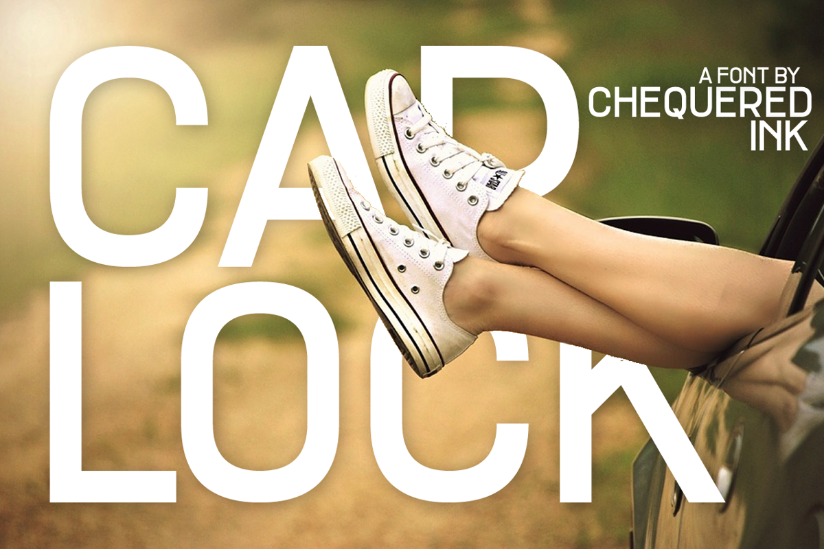 Car Lock Font | Chequered Ink | FontSpace