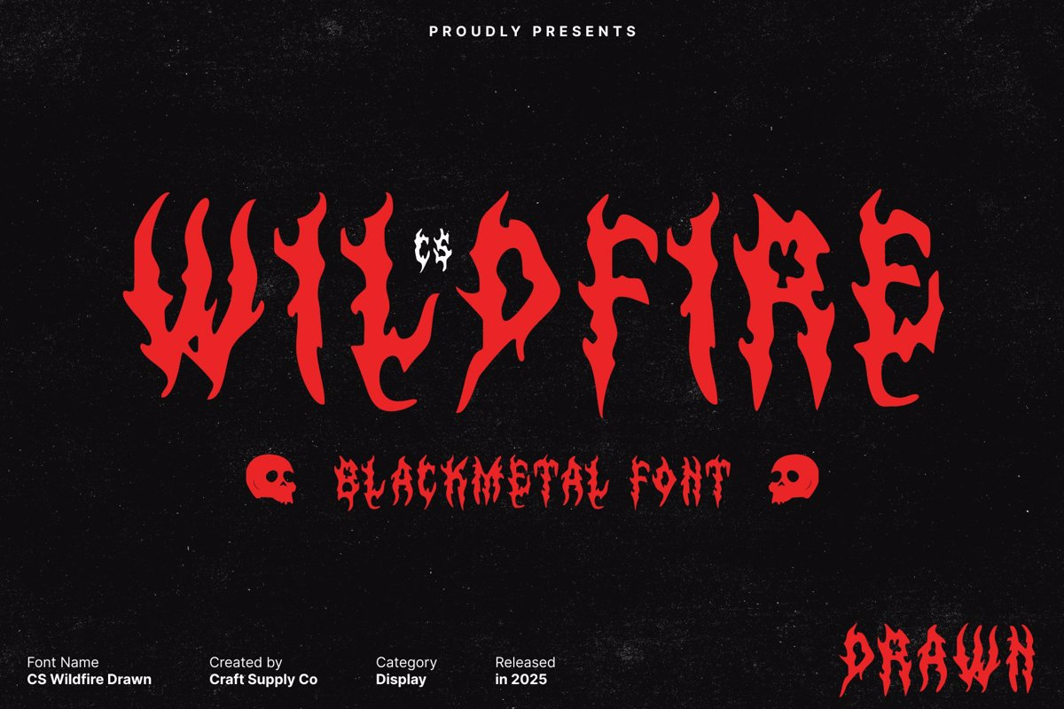 CS Wildfire Drawn Font - Free Download
