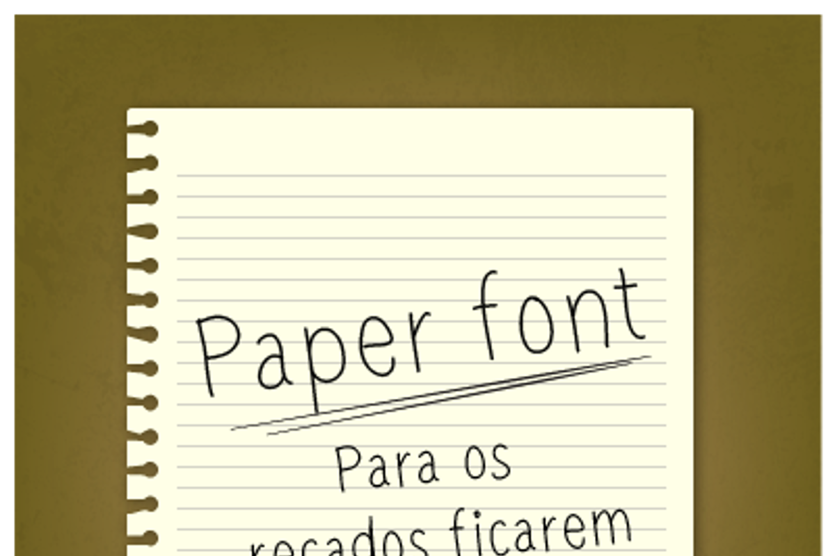 Paper Font | Elis Nunes | FontSpace