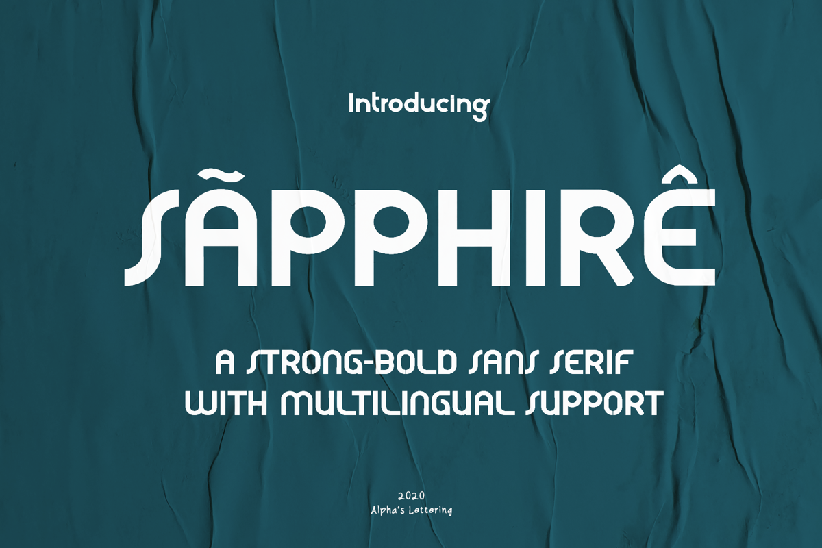 Sapphire Font | alphaslettering | FontSpace