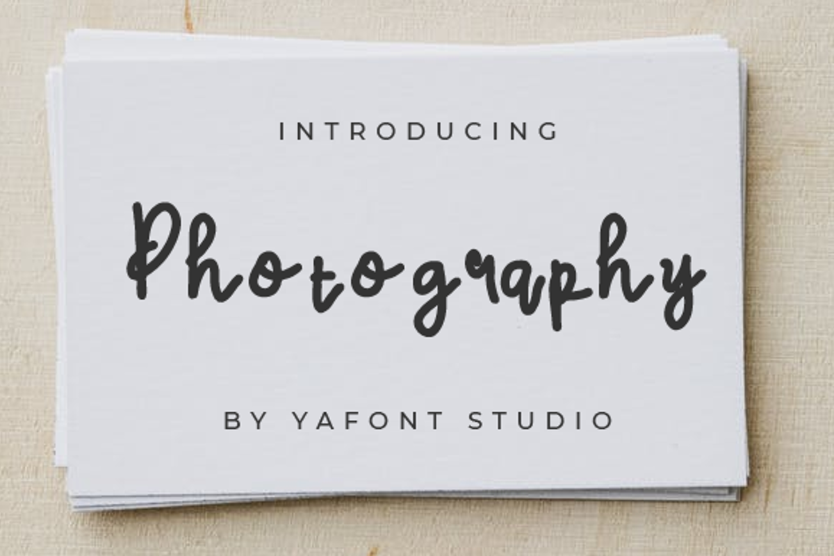 Photography Font | Letterayu & Masyafi Studio | FontSpace
