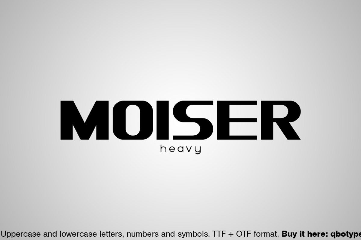Moiser heavy Font - Free Download