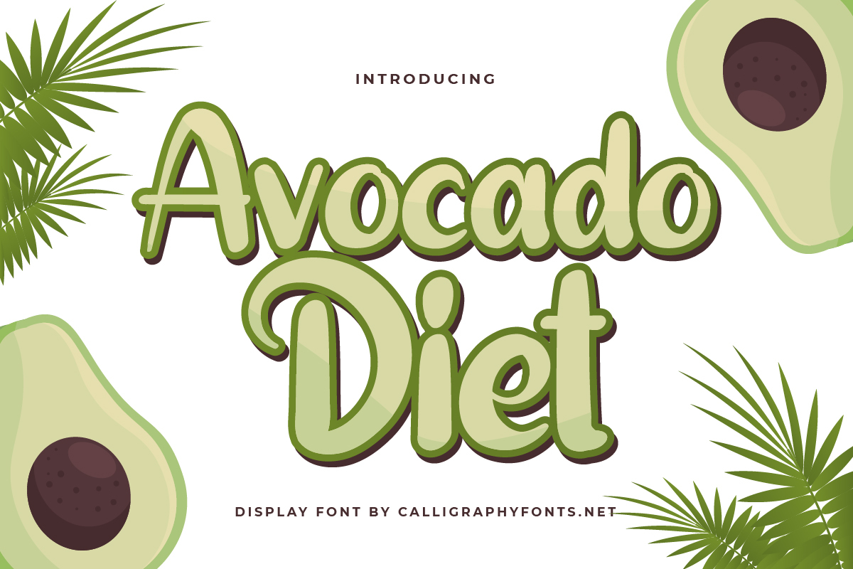 Avocado Diet Font - Free Download