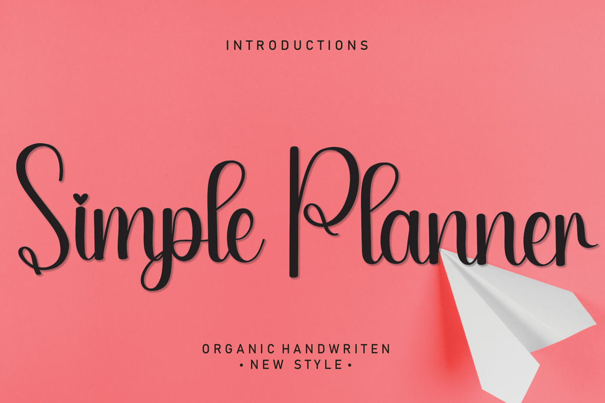 Simple Planner Font | scratchones_creative | FontSpace